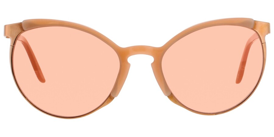 ANDY WOLF Dinah Polarized E Ovale Gold Coral Orange Laminate lunettes ...