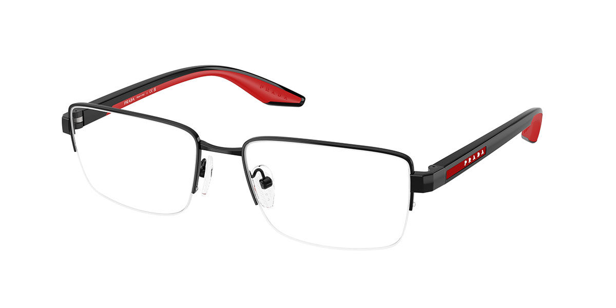 Prada Linea Rossa PS 51SV 1AB1O1 Rectangulaire Noir lunettes ...