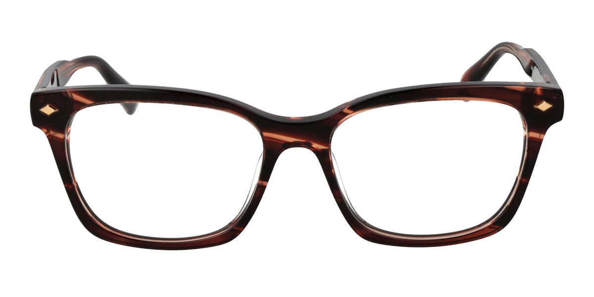 Bulget BG6502 E01 Rectangulaire Pattern Brown lunettes | EasyLunettes ...